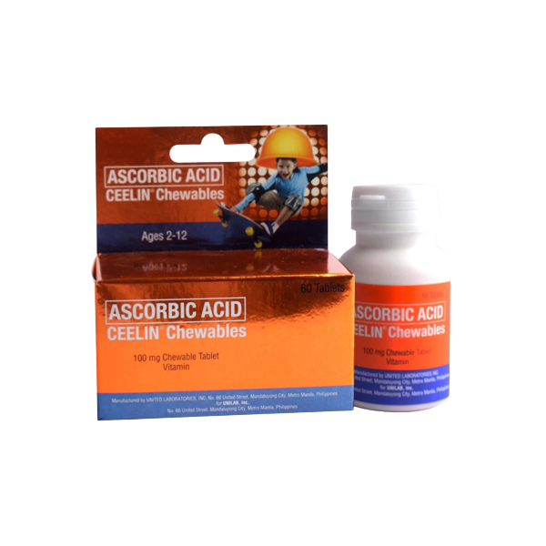 CEELIN Chewables Ascorbic Acid 100mg Chewable Tablet 60's price in the ...
