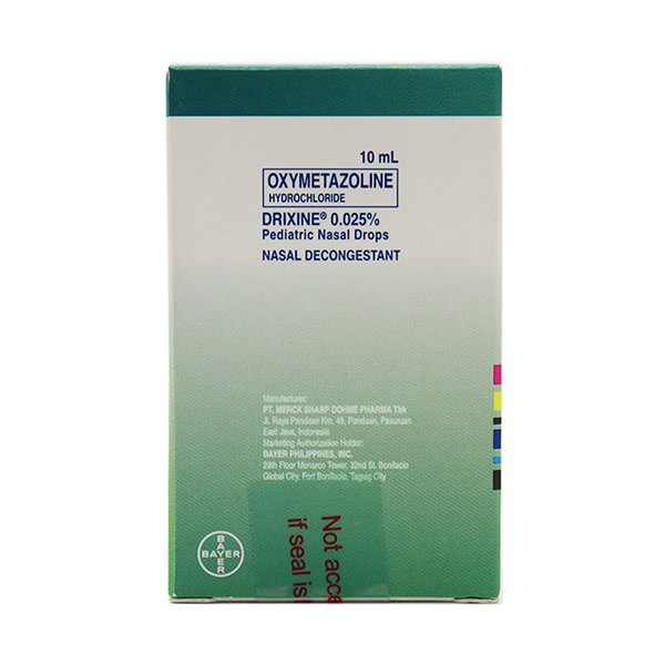 DRIXINE Oxymetazoline Hcl 0.025% Topical Nasal Decongetants 10ml price ...