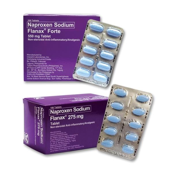 FLANAX Naproxen Sodium 275mg Tablet 100's price in the Philippines ...