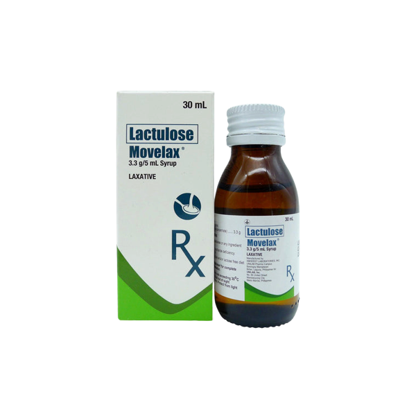 MOVELAX Lactulose 3.3g / 5mL Syrup 30mL price in the Philippines | MedsGo Pharmacy