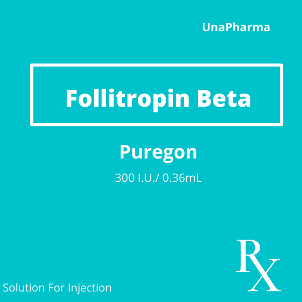 PUREGON Follitropin Beta 300IU / 0.36mL Solution for IM/SC Injection 1 ...