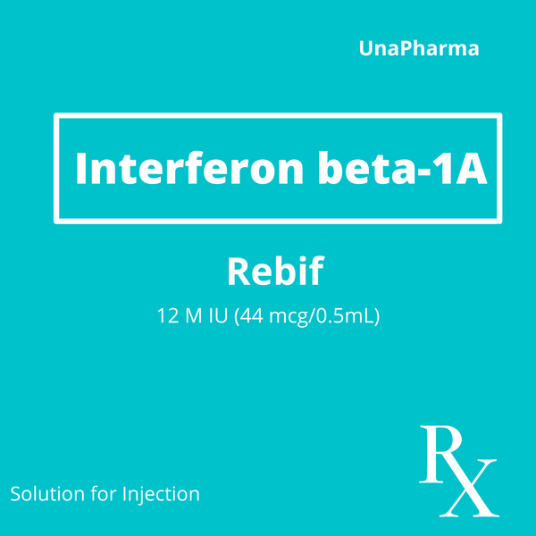 REBIF Interferon Beta-1A 12MillionIU (44mcg / 0.5mL) Solution for SC ...