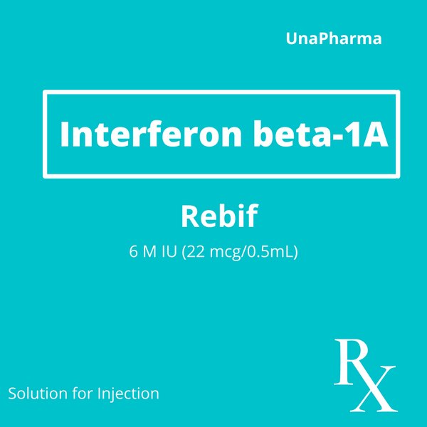 REBIF Interferon Beta-1A 6MillionIU (22mcg / 0.5mL) Solution for SC ...