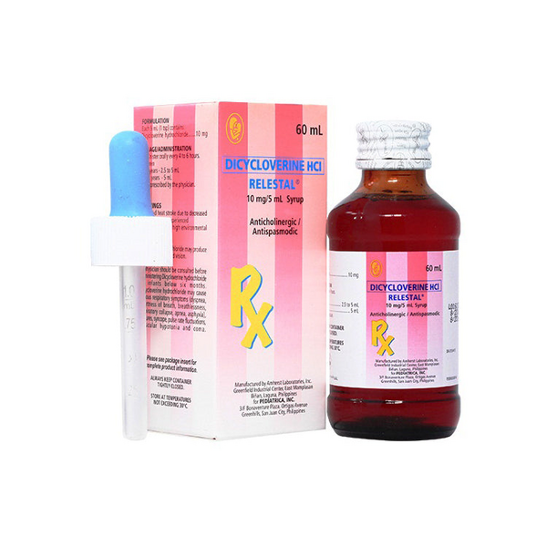RELESTAL Dicycloverine Hydrochoride 10mg / 5mL Syrup 60mL price in the ...