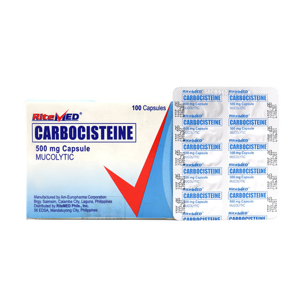 RITEMED Carbocisteine 500mg Capsule 100's price in the Philippines ...