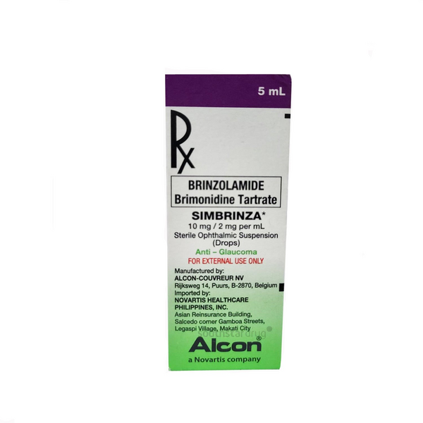 SIMBRINZA Brinzolamide / Brimonidine Tartrate 10mg / 2mg per mL ...