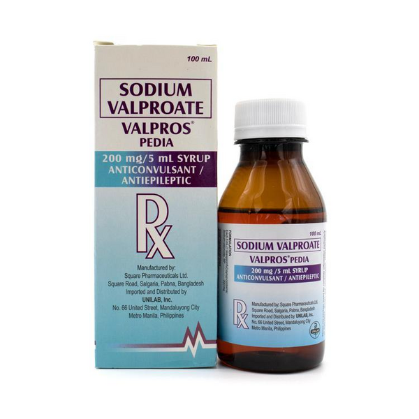 VALPROS PEDIA Sodium Valproate 200mg / 5 mL Syrup 100mL price in the ...