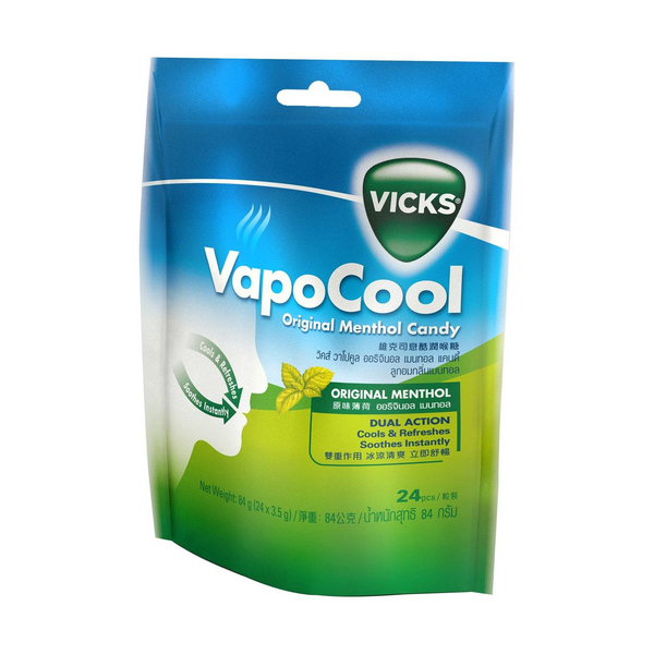 VICKS VAPOCOOL ORIGINAL Menthol / Eucalyptus Oil 10.6mg / 4.6mg Lozenge ...