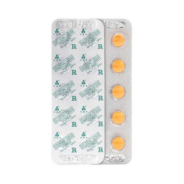 VOREN Diclofenac Sodium 50mg Enteric-Coated Tablet 100's price in the ...