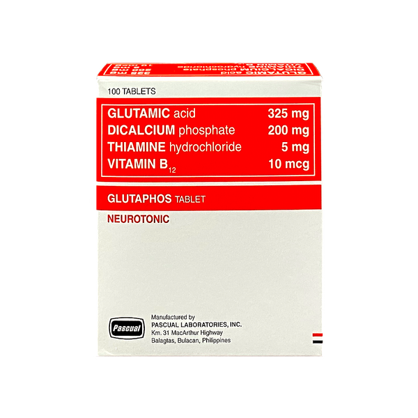GLUTAPHOS Glutamic Acid / Dicalcium Phosphate / Thiamine Hydrochloride ...