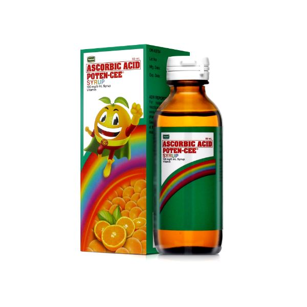 POTEN-CEE Ascorbic Acid 100mg / 5mL Syrup 60mL Orange price in the ...