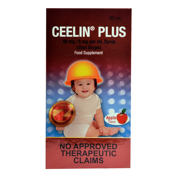 CEELIN PLUS Ascorbic Acid / Zinc 40mg / 5mg per mL Syrup (Oral Drops ...