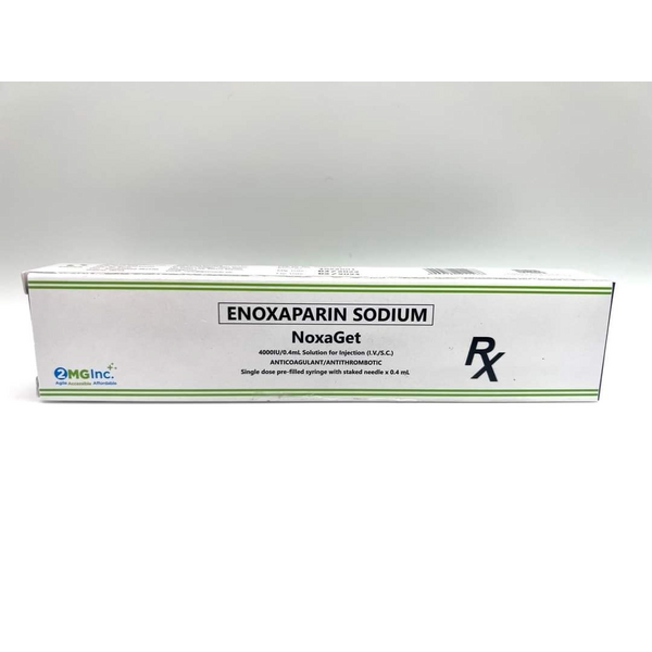 NOXAGET Enoxaparin Sodium 6000IU / 0.6mL (60mg / 0.6mL) Solution for IV ...