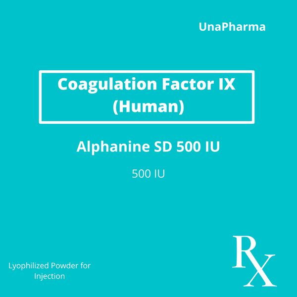 ALPHANINE SD Coagulation Factor IX (Human) 500IU Lyophilized Powder for ...
