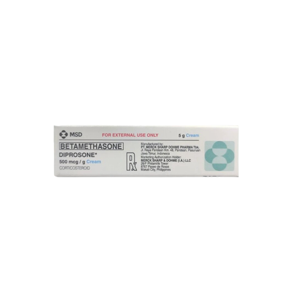DIPROSONE Betamethasone Dipropionate 500mcg / g Cream 5g price in the ...