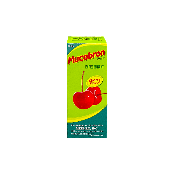 MUCOBRON Guaifenesin / Sodium Citrate 100mg / 300mg per 5mL Syrup 60mL ...
