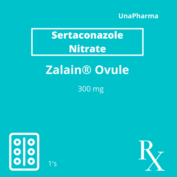 ZALAIN OVULE Sertaconazole Nitrate 300mg Vaginal Suppository 1's price ...