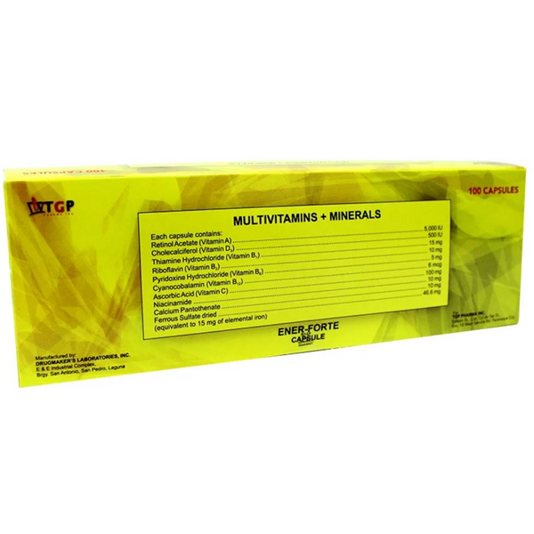 ENER-FORTE Multivitamins / Minerals Capsule 100's price in the ...