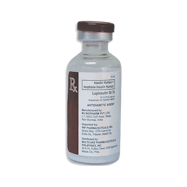 LUPINSULIN 30/70 Biphasic Isophane Insulin (rDNA) 100IU / mL Suspension ...