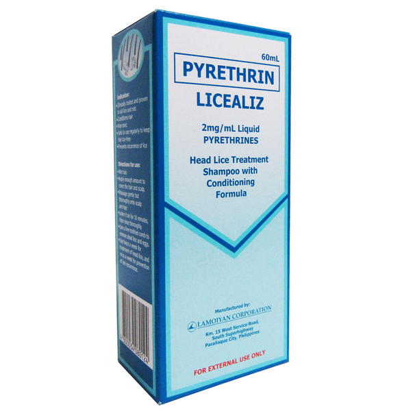 LICEALIZ Pyrethrin 2mg / mL Shampoo 60mL price in the Philippines ...