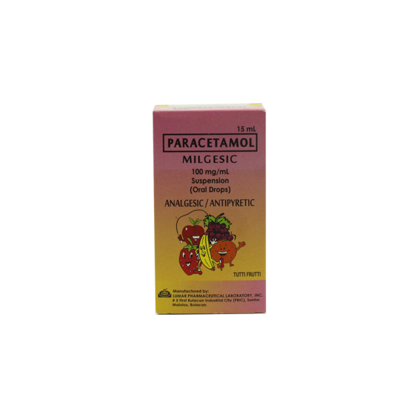 MILGESIC Paracetamol 100mg / mL Suspension (Oral Drops) 15mL Tutti ...