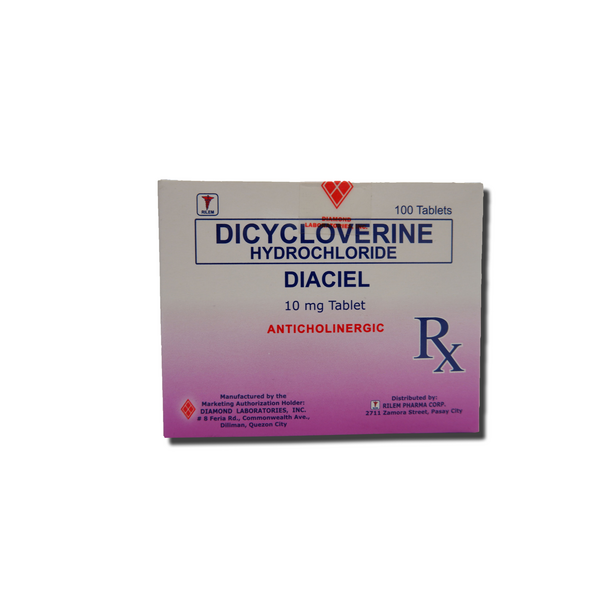 DIACEL Dicycloverine Hydrochloride 10mg Tablet 100's price in the ...