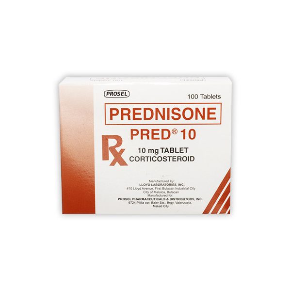 PRED 10 Prednisone 10mg Tablet 100's price in the Philippines | MedsGo ...