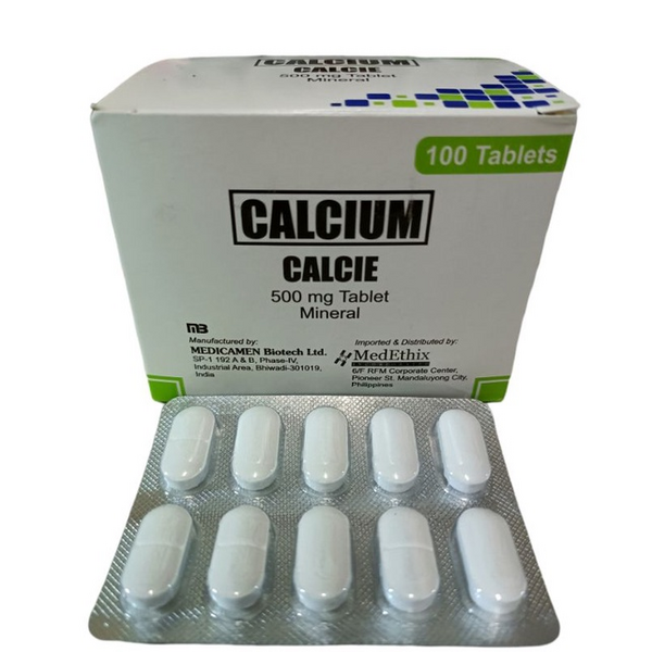 CALCIE Calcium 500mg Tablet 100's price in the Philippines | MedsGo ...