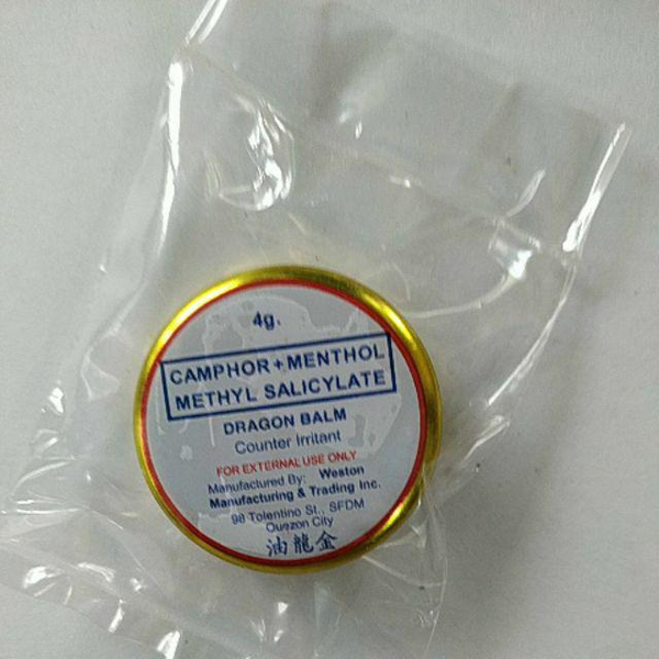 DRAGON BALM Camphor / Methyl salicylate / Menthol 15g / 10g / 15g per ...