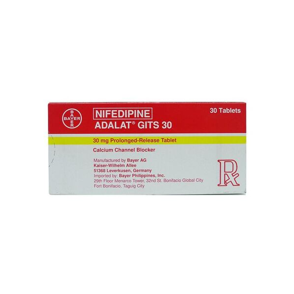 ADALAT GITS 30 Nifedipine 30mg Prolonged Release Tablet 1's price in ...