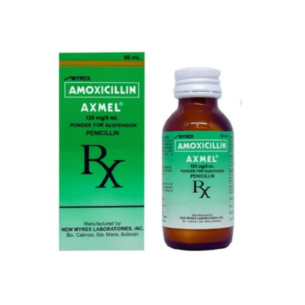 AXMEL Amoxicillin 125mg / 5mL Powder for Suspension 60mL price in the ...