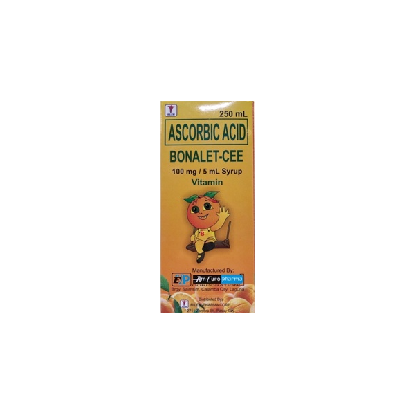 BONALET-CEE Ascorbic Acid 100mg per 5mL Syrup 120mL Orange price in the ...