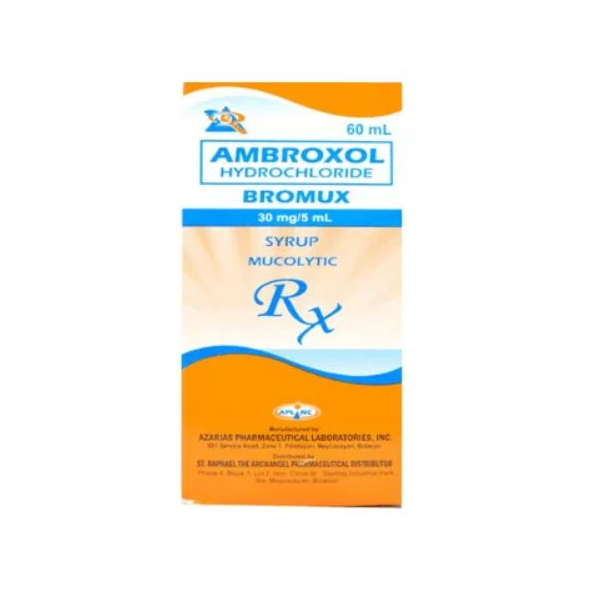BROMUX Ambroxol Hydrochloride 30mg / 5mL Syrup 60mL price in the ...