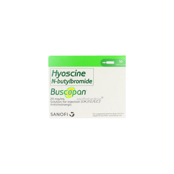 BUSCOPAN Hyoscine N-Butylbromide 20mg / mL Solution for IM/IV/SC ...