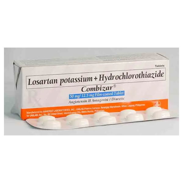 COMBIZAR Losartan Potassium / Hydrochlorothiazide 50mg / 12.5mg Film ...