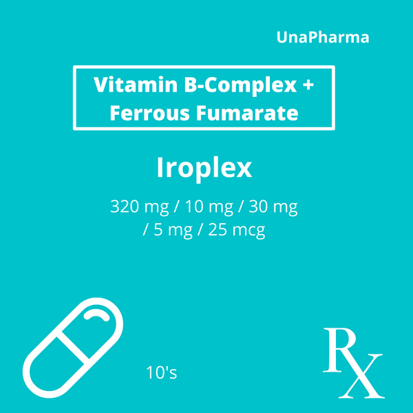 IROPLEX Vitamin B Complex / Ferrous Fumarate Capsule 100's price in the ...