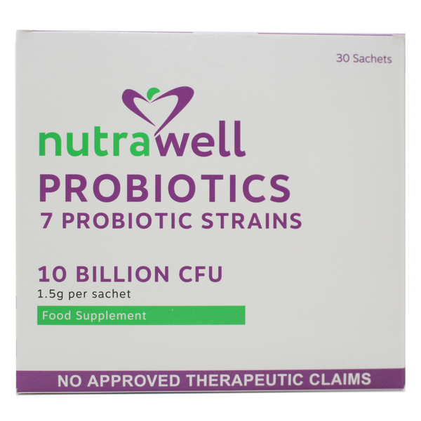 NUTRAWELL Probiotics (7 Probiotic Strains) 10Billion CFU Sachet 1.5g 10 ...