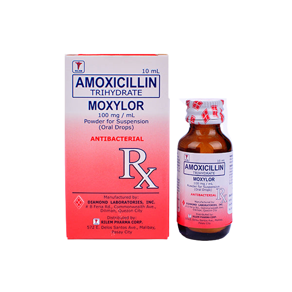 MOXYLOR Amoxicillin Trihydrate 100mg / mL Powder for Suspension (Oral ...