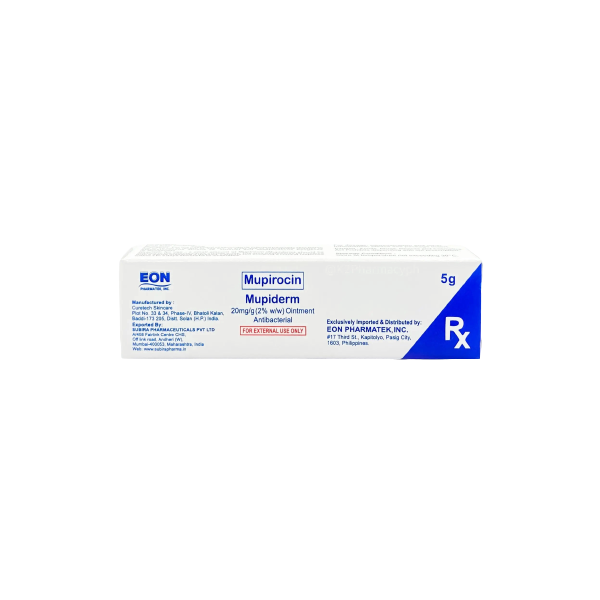 MUPIDERM Mupirocin 20mg / g (2.0%) Ointment 5g price in the Philippines ...