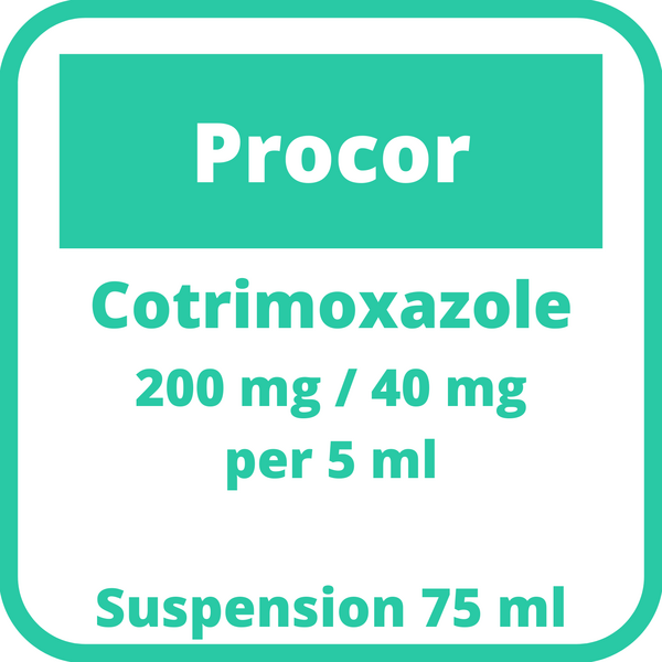 PROCOR Cotrimoxazole 200mg / 40mg per 5mL Suspension 75mL price in the ...