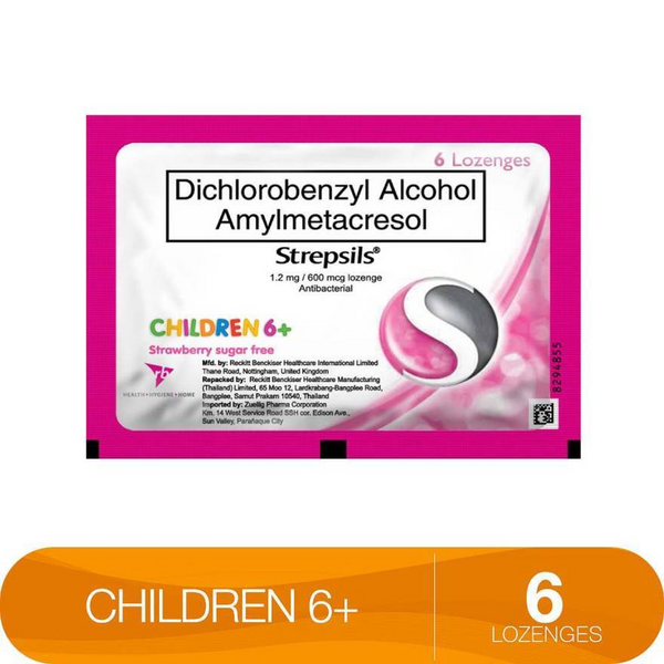 STREPSILS CHILDREN 6+ Dichlorobenzyl Alcohol / Amylmetacresol 1.2mg ...