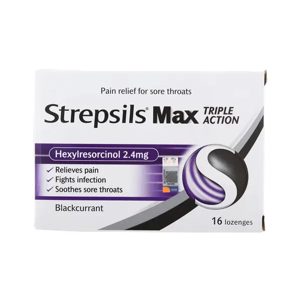 STREPSILS MAX Hexylresorcinol 2.4mg Lozenge 16's price in the ...