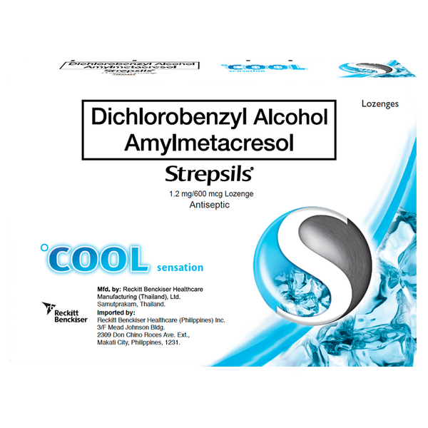 STREPSILS COOL Sensation 2,4 Dichlorobenzyl Alcohol / Amylmetacresol 1 ...