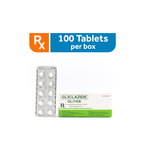 GLITAB Gliclazide 30mg Modified-Release Tablet 100's price in the ...