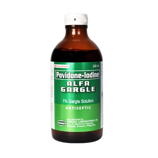 ALFA GARGLE Povidone-Iodine 1.0% Gargle Solution 240mL price in the ...