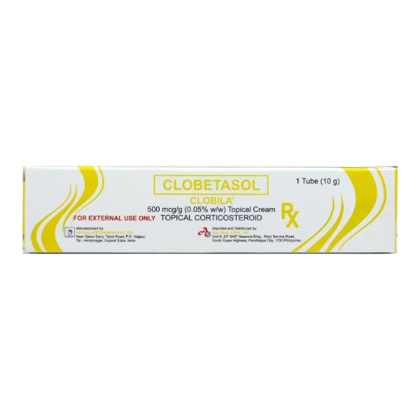 CLOBILA Clobetasol 500mcg / g (0.05% w/w) Topical Cream 10g price in ...