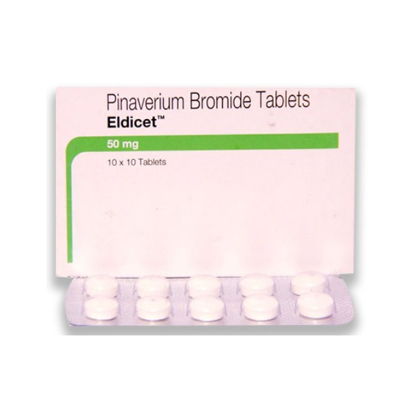 ELDICET Pinaverium Bromide 50mg Film-Coated Tablet 100's price in the ...