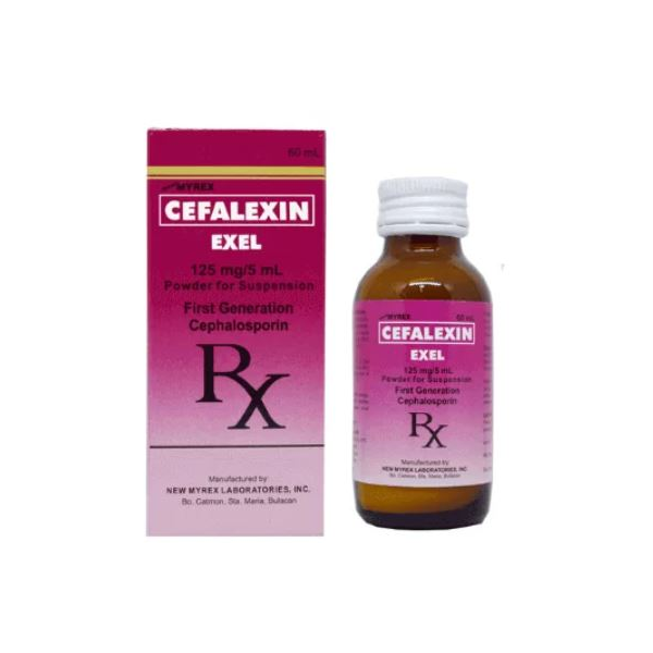 EXEL Cefalexin Monohydrate 125mg / 5mL Powder for Suspension 60mL price ...