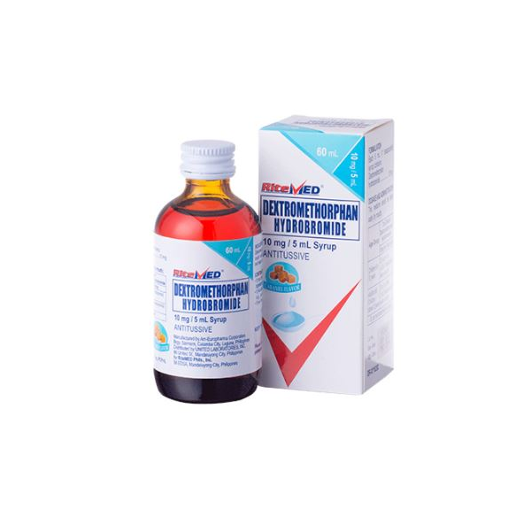 RITEMED Dextromethorphan Hydrobromide 10mg / 5mL Syrup 60mL Caramel ...