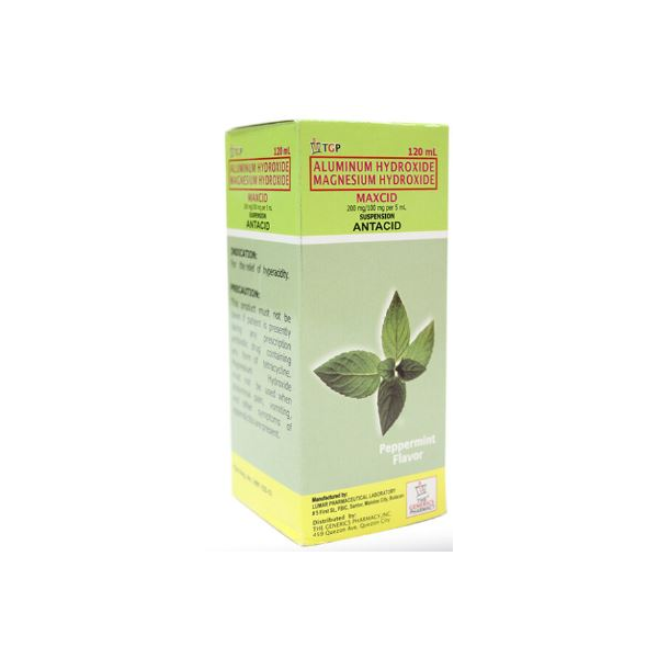 MAXCID Aluminum Hydroxide / Magnesium Hydroxide 200mg / 100mg per 5mL ...